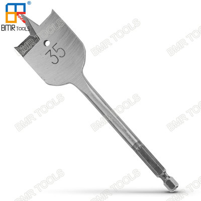 BMR TOOLS Flat Wood Drill Bits High-Carbon Steel Industrial Spade Paddle Flat drill helix shank supplier