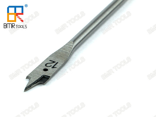 BMR TOOLS 12mm Flat Wood Drill Bits High-Carbon Steel Industrial Spade Paddle Flat drill helix shank supplier