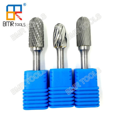 BMR TOOLS Good Quality 8mm C type Cylinder Radius End Cut tungsten carbide burrs rotary files supplier