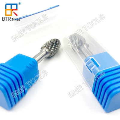 BMR TOOLS E type Oval Shape tungsten carbide rotary burrs 8mm carbide rotary files high speed deburring supplier