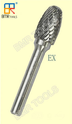 BMR TOOLS E type Oval Shape tungsten carbide rotary burrs 8mm carbide rotary files high speed deburring supplier