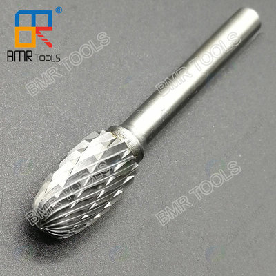 BMR TOOLS E type Oval Shape tungsten carbide rotary burrs 10mm carbide rotary files high speed deburring supplier