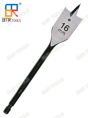 BMR TOOLS Industrial Spade Paddle Flat drill 16mm Flat Wood Drill Bits High-Carbon Steel supplier