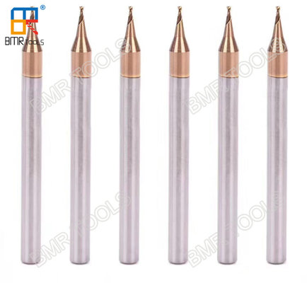 BMR TOOLS HRC55 Solid Carbide Micro Milling Cutter 0.2mm Diameter 2 Flute with AlSiN Coating supplier