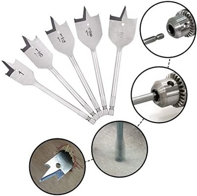 BMR TOOLS 13 Pcs Spade Drill Bit Set - Paddle Flat Bits Set for woodworking, SAE, Portable Nylon Storage Holder supplier