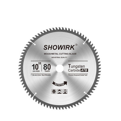 10" TCT Saw Blades,TCT Wood Cutting Blades,with 80 Teeth and 1" arbor for Wood/Metal/Plywood/Hardwood Cutting supplier