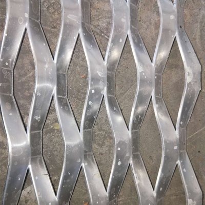 Powder Coated Decorative Aluminium Expanded Metal Mesh for Claddings, Tiles and Facades