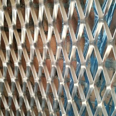 Powder Coated Decorative Aluminium Expanded Metal Mesh for Claddings, Tiles and Facades