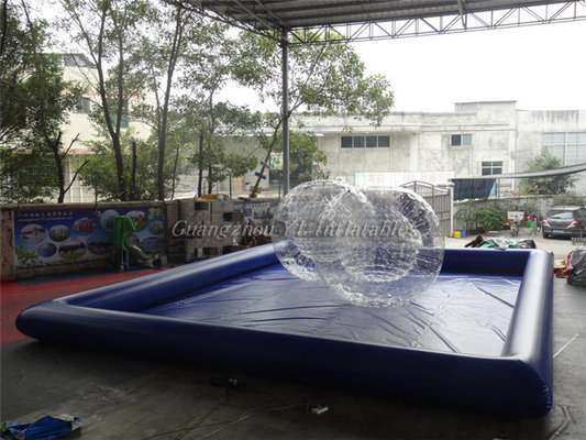 Outdoor Rectangular Water Ball Pool , Inflatable Above Ground Swimming Pools