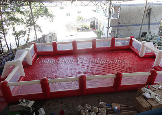 12*6 M 0.45 PVC Inflatable Sports Field , Inflatable Football Field With Bubble Soccer