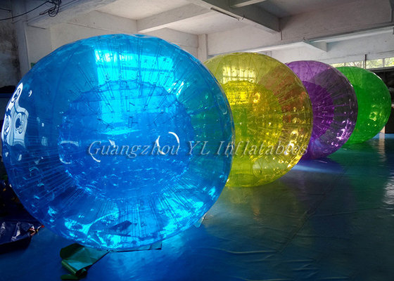 Full Color Roll Inside Zorb Inflatable Ball With Zorb Ramp / Zorb Ball Track