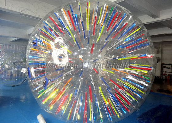 TPU 3m x 2m Shinning Inflatable Zorb Ball / Inflatable Rolling Ball For Bowling