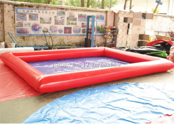 Rectangle Inflatable Water Ball Pool For Events Pvc 0.6mm Thickness