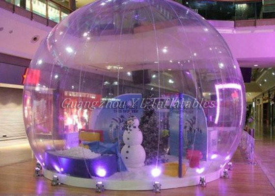 Advertising Photo Inflatable Show Ball , Christmas Inflatable Snow Globe Tent