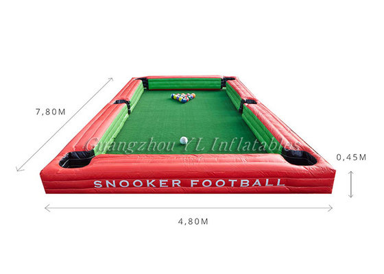 Interactive Inflatable Sports Field For Snooker / Football 7.8 * 4.8 M