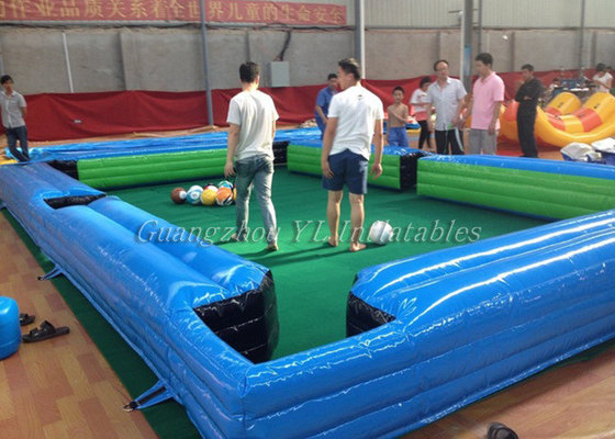Interactive Inflatable Sports Field For Snooker / Football 7.8 * 4.8 M