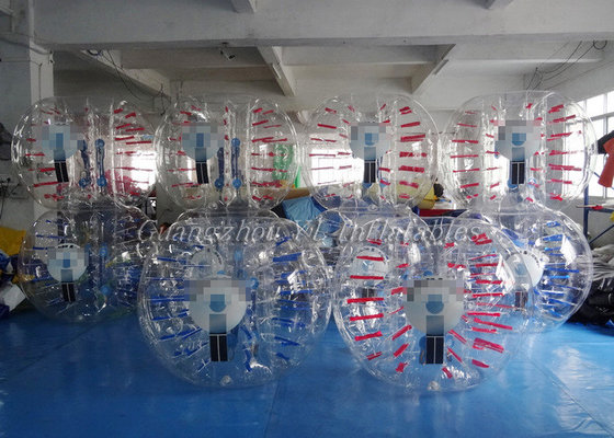 TPU Fluorescent Adult Bumper Bubble Football Ball With Digital Printing