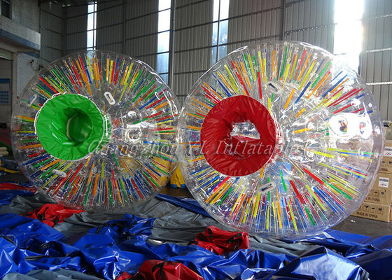 Lawn Advertising Glowing Inflatable Zorb Ball Shinning For Adults