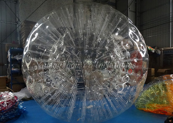 Clear 2.8m X 1.8m TPU Inflatable Zorb Ball Human Bumper Ball For Family Party