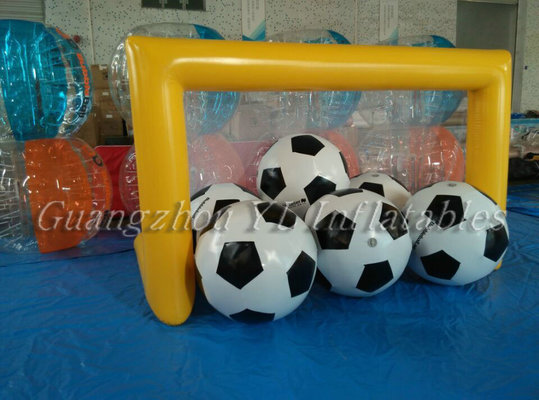 Adults / Children Inflatable Soap Soccer Field Yellow Color For Family Gardens