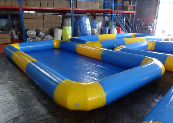 0.6mm PVC Blue Yellow Tarpaulin Rectangle Water Rollers Pool Swiming Pool For Kids