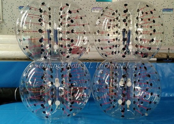 TPU Black Buckles Knocker Ball Inflatable Body Bubble Ball1.55m / 1.8m
