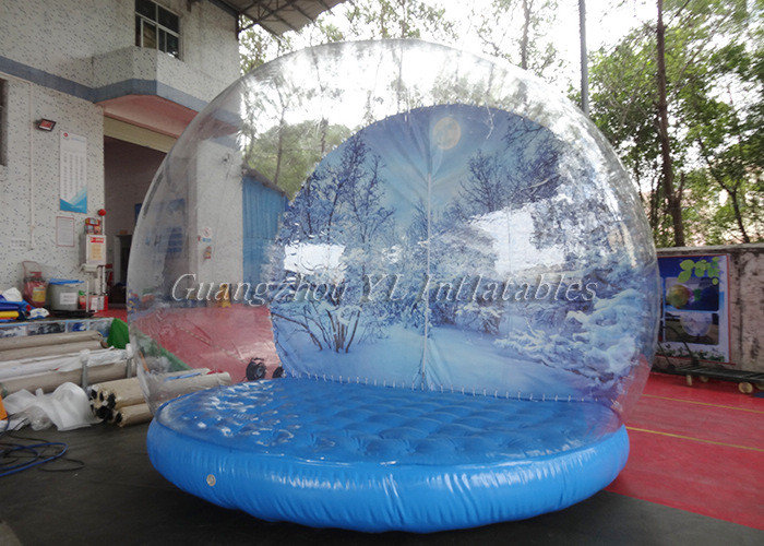 Decorative Inflatable Show Ball , Inflatable Christmas Snow Globe Rental