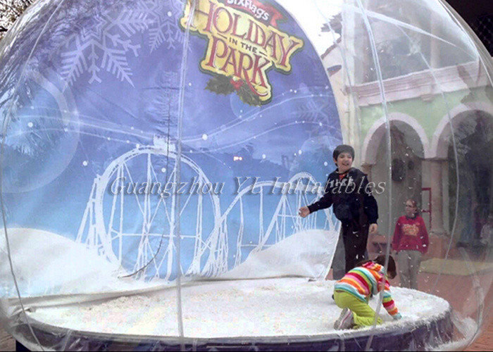 Indoor Christmas Decorations Airblown Inflatable Snow Globe Commercial