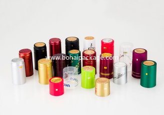 heat shrink capsule sealing bath shower cap red pvc heat shrink cap for wine bottle
