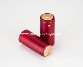 original capsule Anti Slip Embossed PVC Film Capsule PVC shrink cap seals for wine bottle neck wrapping