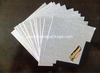 Permanent glossy adhesive beer label with gold or silver foil  beer neck label
