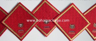 beer bottle neck aluminium labels for India market Embossed Printed Beer Bottle Foil Labels