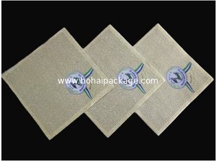 Pure Aluminum foil for beer bottle label with hole for india market  105  105 square foil beer neck label