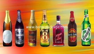 Adhesive non adhesive labels for Beer Wet Strength  Metalized Paper label for beer bottles