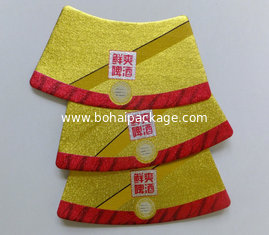 beer bottle neck aluminium labels self adhesive aluminium foil beer label
