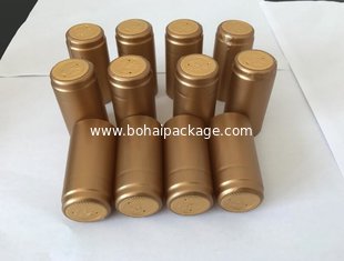 Gold  PVC Shrink Capsules for Vodka (size 31.5 X 60mm)
