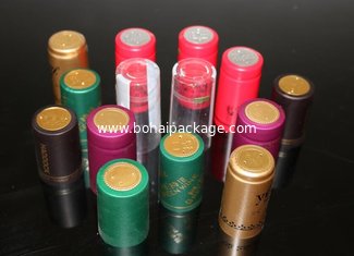 Printed PVC bottle foil capsules Custom Champagne bottle heat shrink capsules