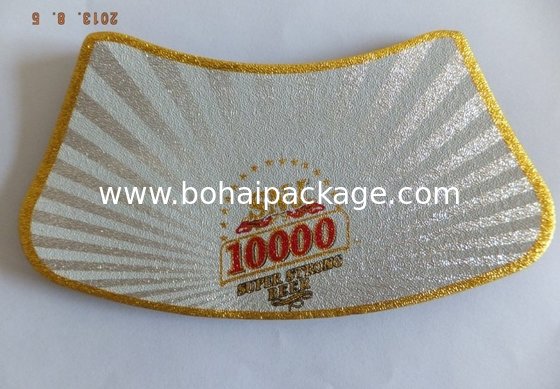 printed metalized paper beer label embossed beer label wrap paper label aluminum foil beer neck label