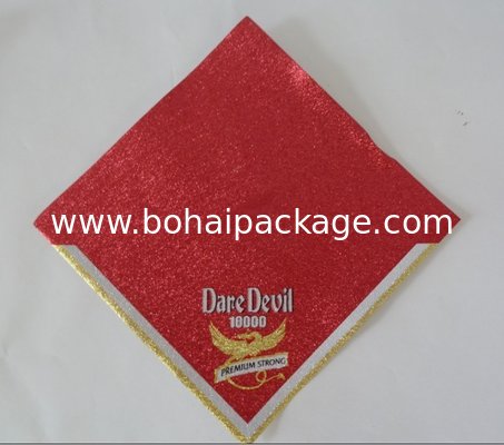 printed metalized paper beer label embossed beer label wrap paper label aluminum foil beer neck label