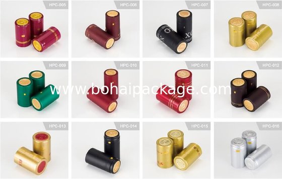 original capsule Anti Slip Embossed PVC Film Capsule.pvc caps