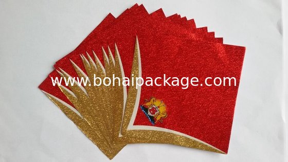 Square red color aluminum foil beer neck label for india market  View larger image Professional beer bottle neck label ,