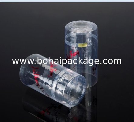 heat shrink capsule sealing bath shower cap red pvc heat shrink cap for wine bottle