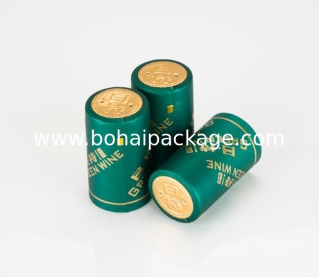 heat shrink capsule sealing bath shower cap red pvc heat shrink cap for wine bottle