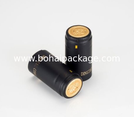 original capsule Anti Slip Embossed PVC Film Capsule PVC shrink cap seals for wine bottle neck wrapping