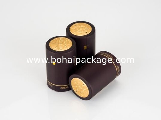 Printed PVC bottle foil capsules Custom Champagne bottle capsules red wine bottle aluminum foil capsule View larger imag