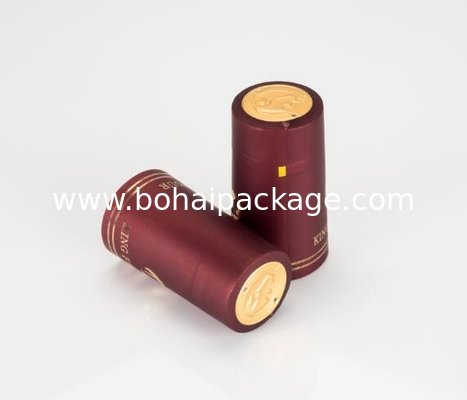 Custom PVC Capsule Heat Shrinker Red Wine Bottle Seals Printing Logo Caps