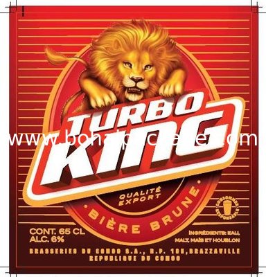Wet Strength Metalized Beer Label Customized Metallic Paper UV Printing Beer Bottle Label  Print Self-Adhesive Paper Bee