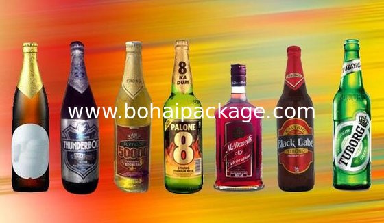 Adhesive non adhesive labels for Beer Wet Strength  Metalized Paper label for beer bottles