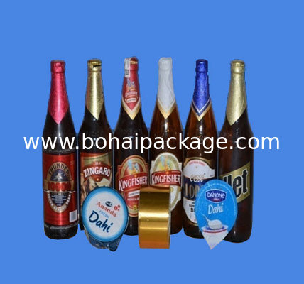 Adhesive non adhesive labels for Beer Wet Strength  Metalized Paper label for beer bottles