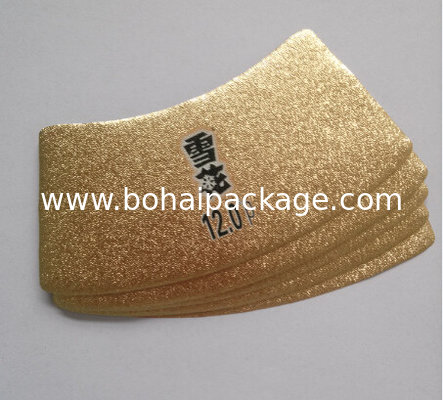 beer label self adhesive aluminium foil  beer bottle neck aluminium labels gold aluminum foil label